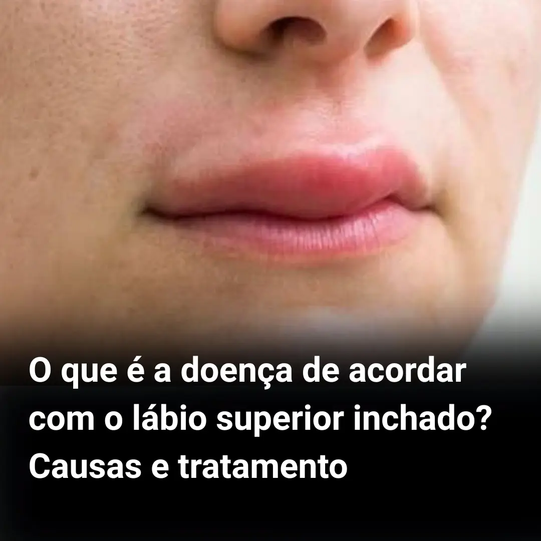 O que é a doença de acordar com o lábio superior inchado? Causas e ...
